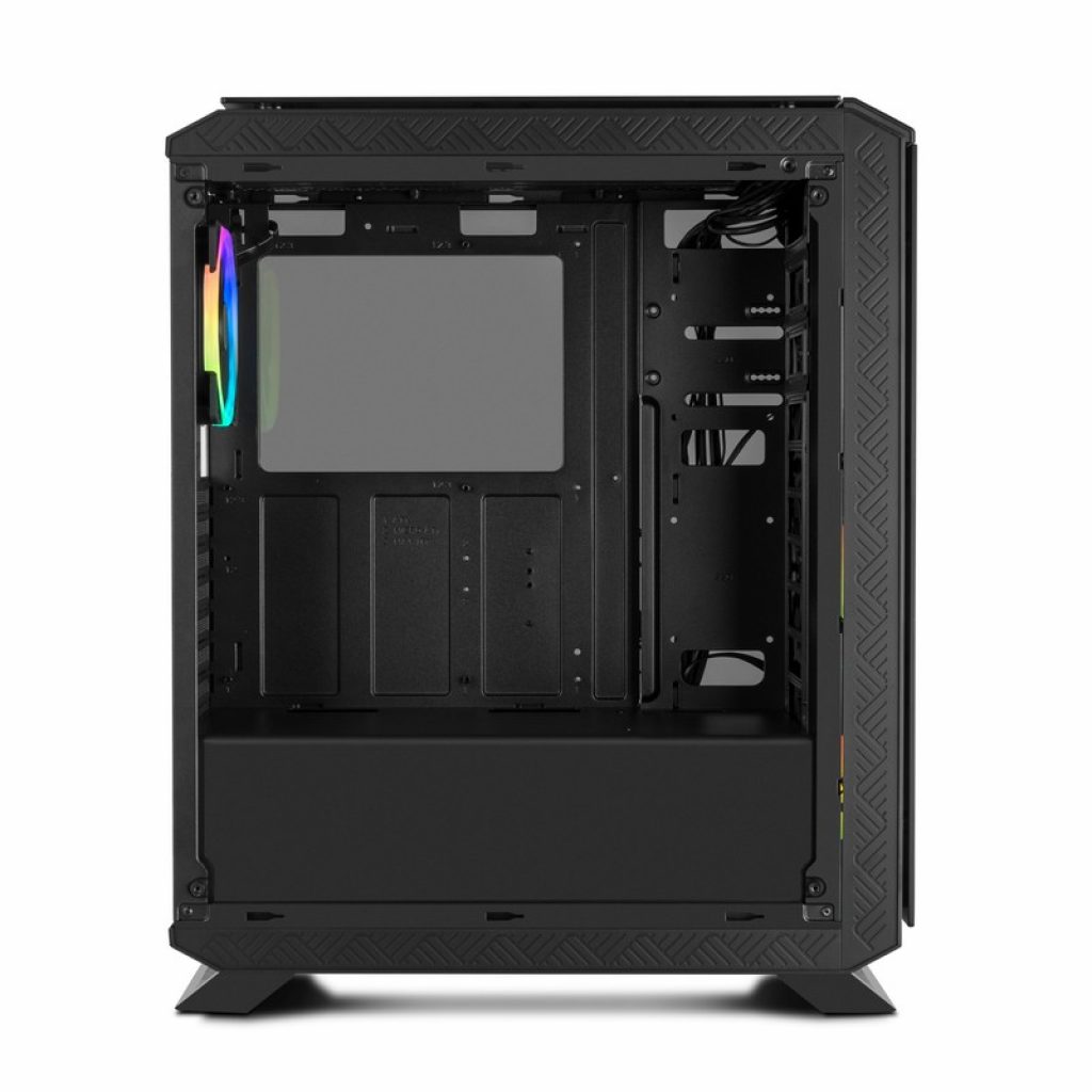 Nox Hummer TGF RGB, un chasis RGB con 4 paneles de cristal templado