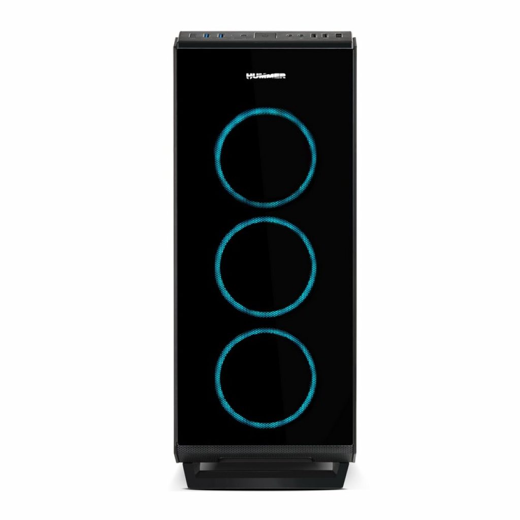 Nox Hummer TGF RGB, un chasis RGB con 4 paneles de cristal templado