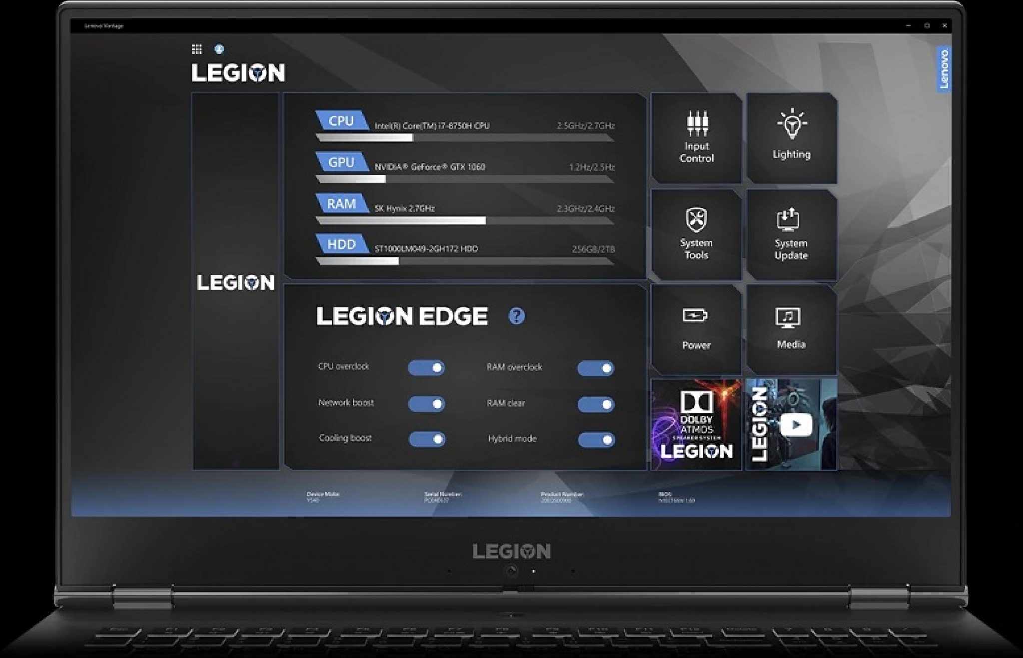 Lenovo Legion Y540-17IRH, toda una serie de grandes portatiles gaming