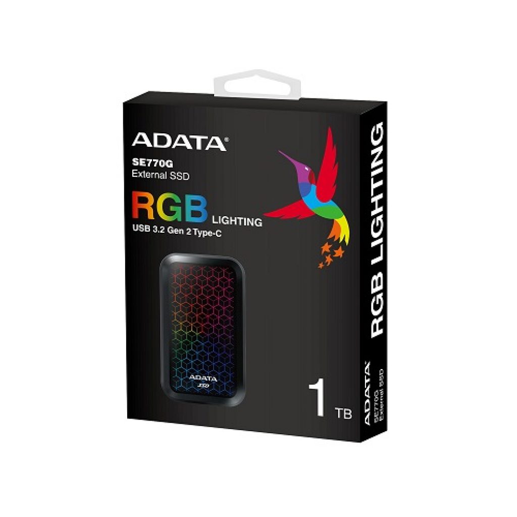 ADATA SE770G, nuevo SSD externo con iluminación LED RGB