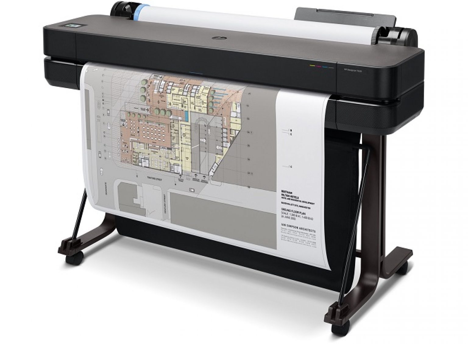 HP DesignJet T630, plotter de 36" a color con base integrada