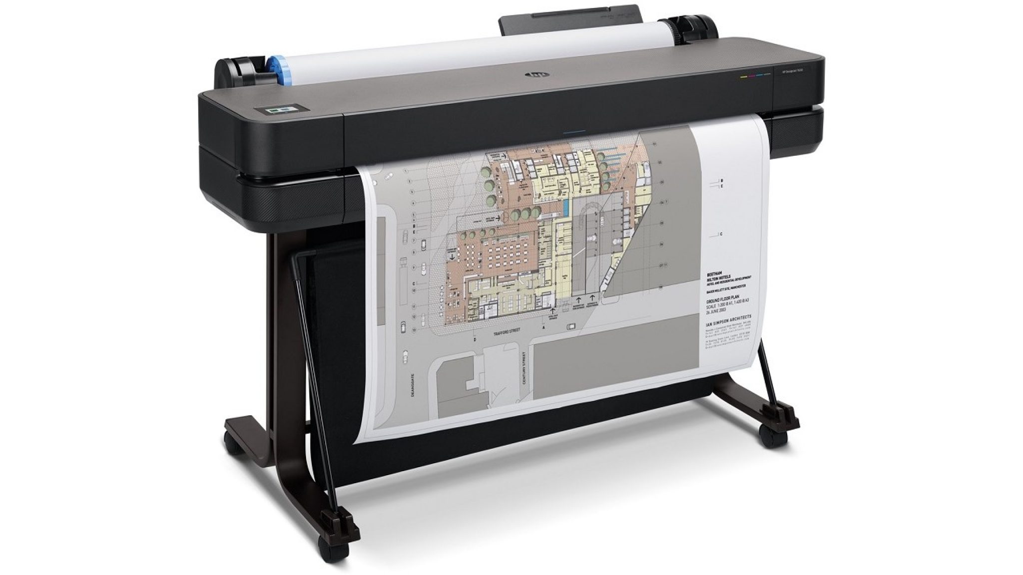 HP DesignJet T630, plotter de 36" a color con base integrada