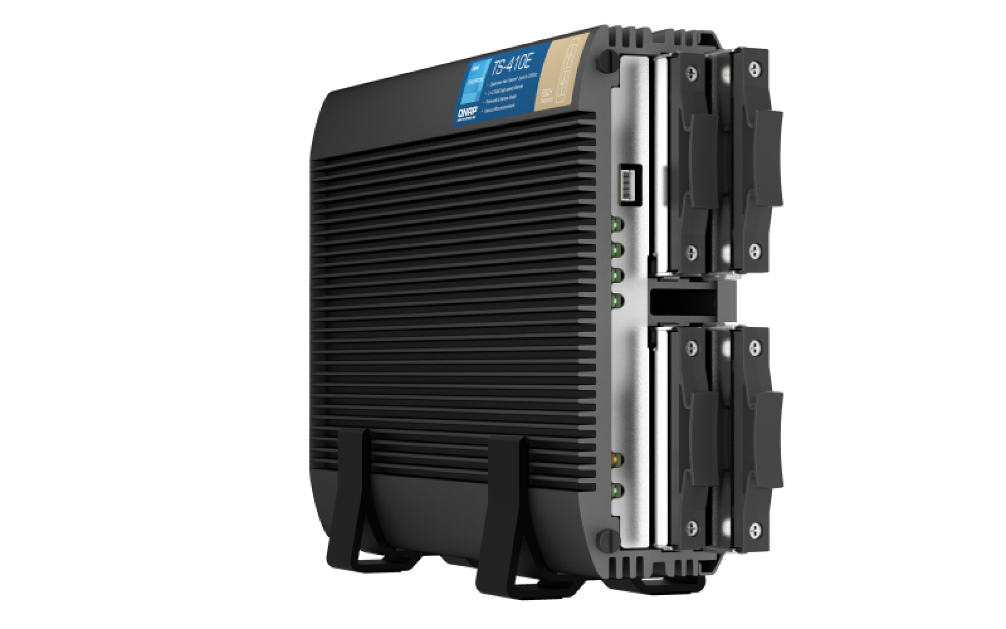 QNAP TS-410E, NAS 2,5GbE profesional ultrasilencioso sin ventilador