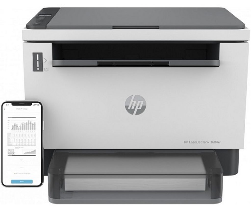HP LaserJet Tank 1604w, multifunción para trabajos intensivos