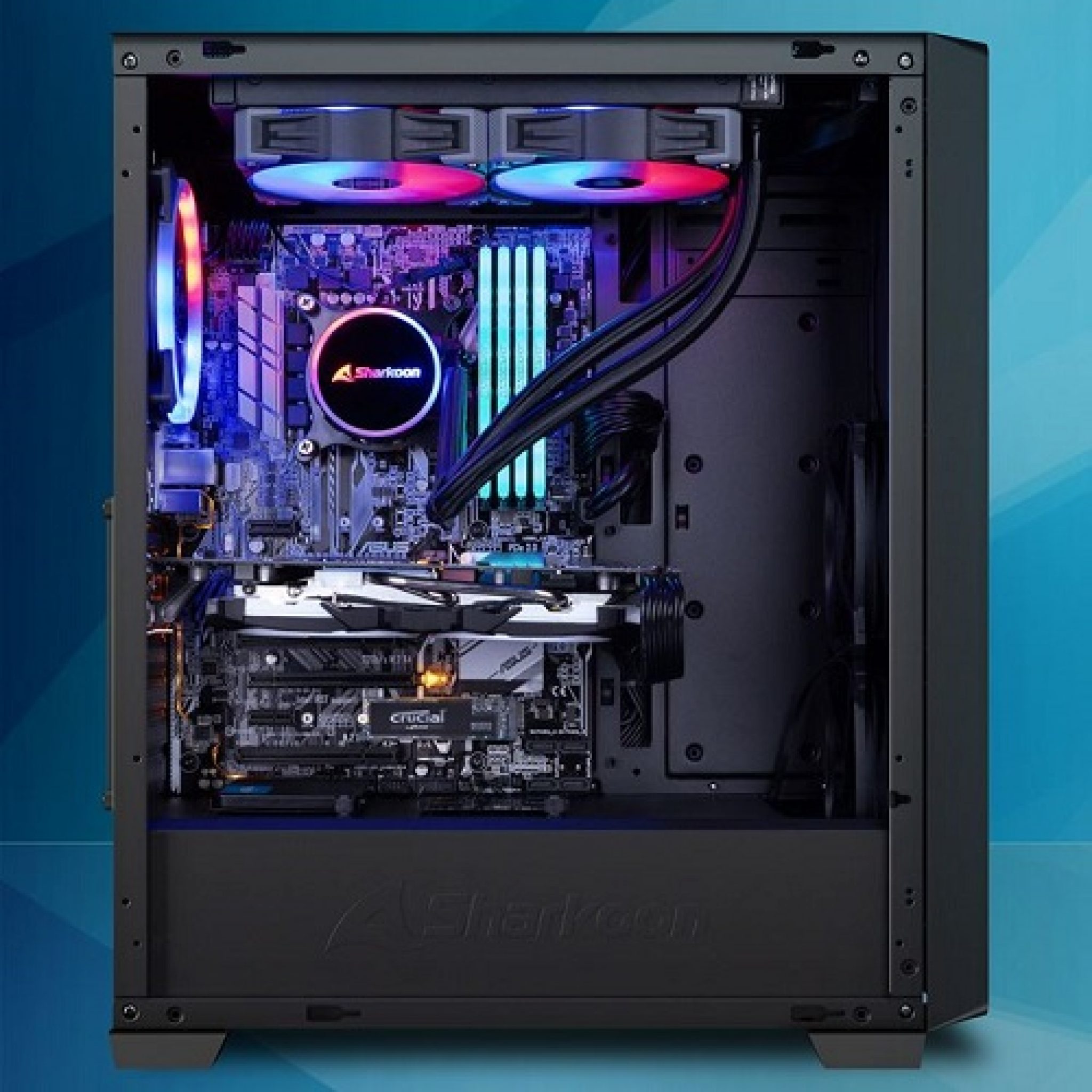 Sharkoon VS8 RGB, caja ATX MIDI para PCs gaming compactos